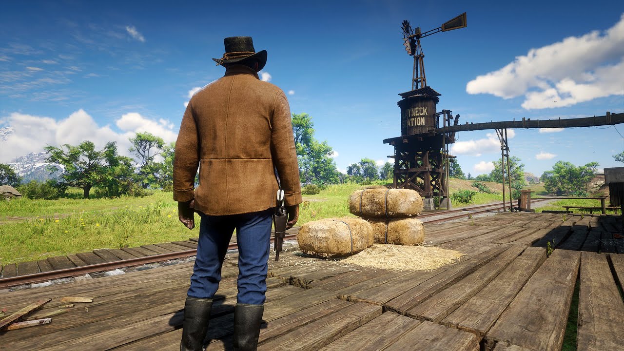 Red Dead Redemption 2 - Free Roam & Exploration at Flatneck Station 4K ...