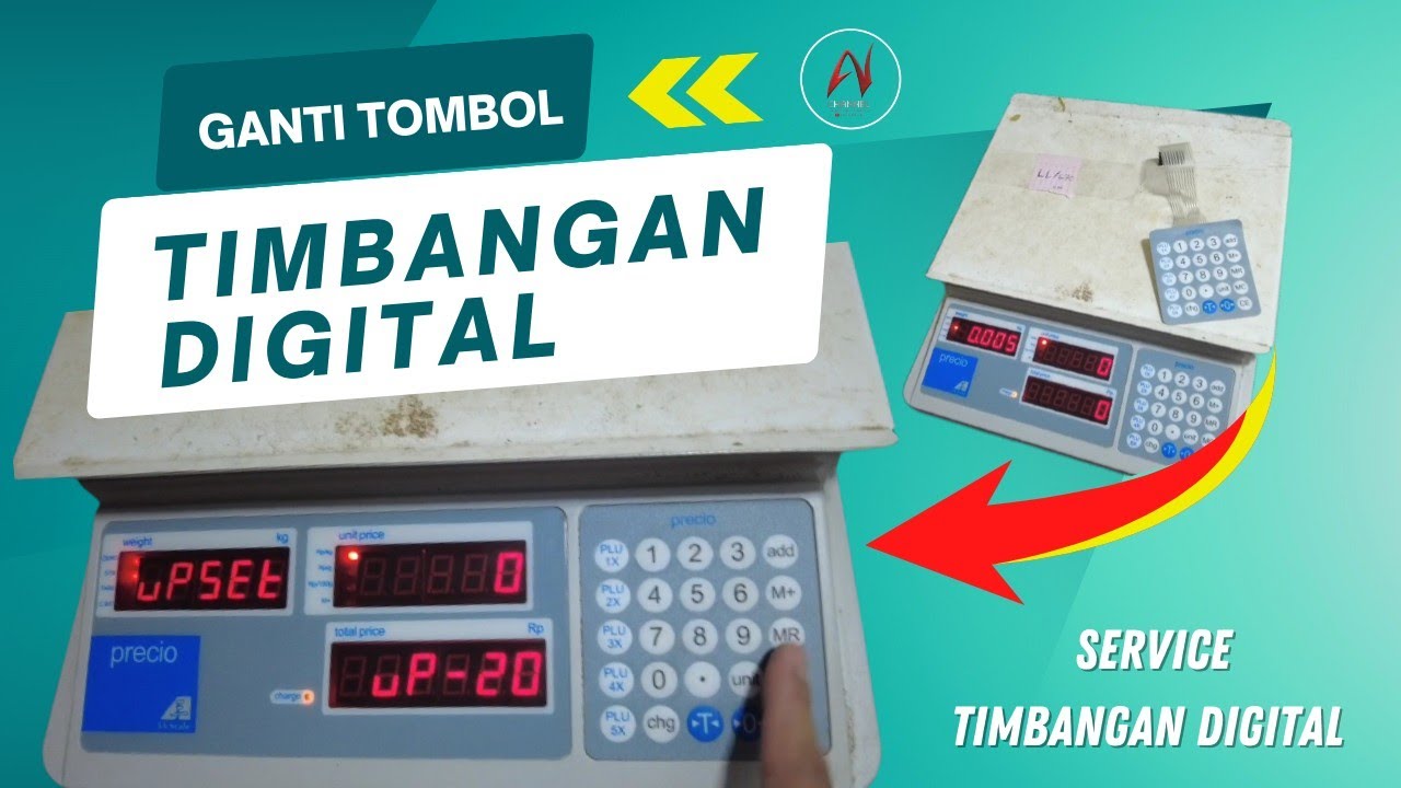 TIMBANGAN DIGITAL PRECIO TOMBOL TIDAK BERFUNGSI, CARA GANTI TOMBOL ...