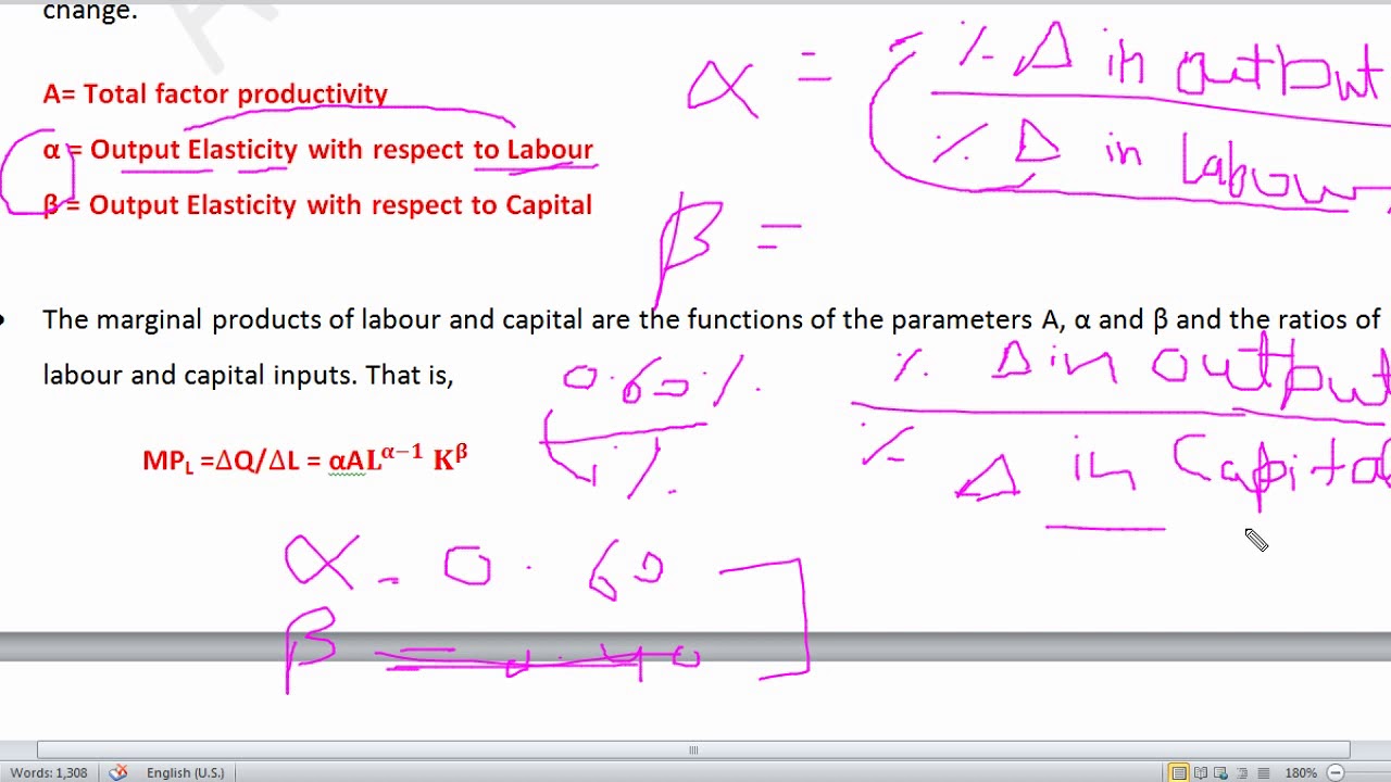 Part 22 Production Function-Cobb-Douglas | Leontief | CES | VES ...