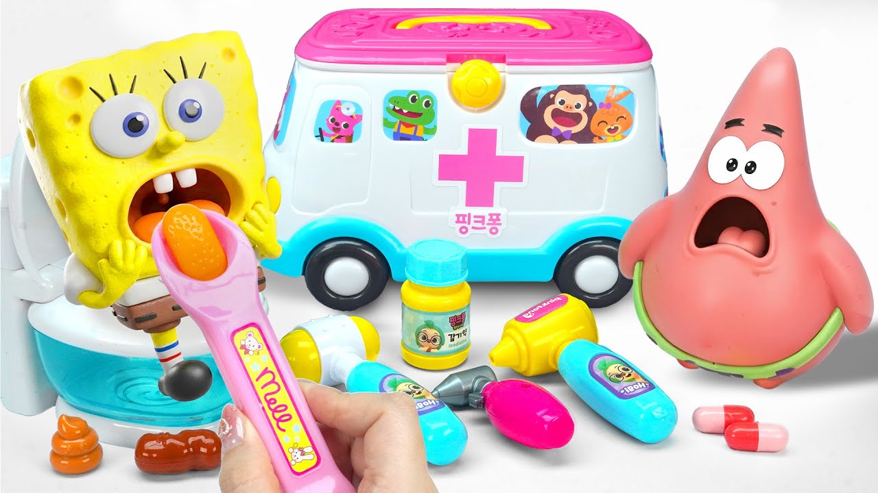 Satisfying Unboxing SpongeBob SquarePants Doctor Toys Collection - YouTube