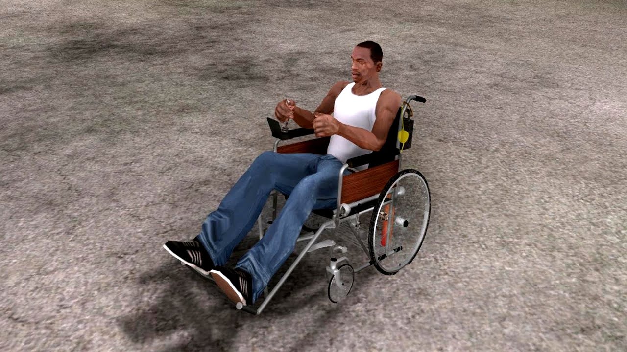 CADEIRA DE RODAS NO GTA SAN ANDREAS! - MODS BIZARROS - YouTube