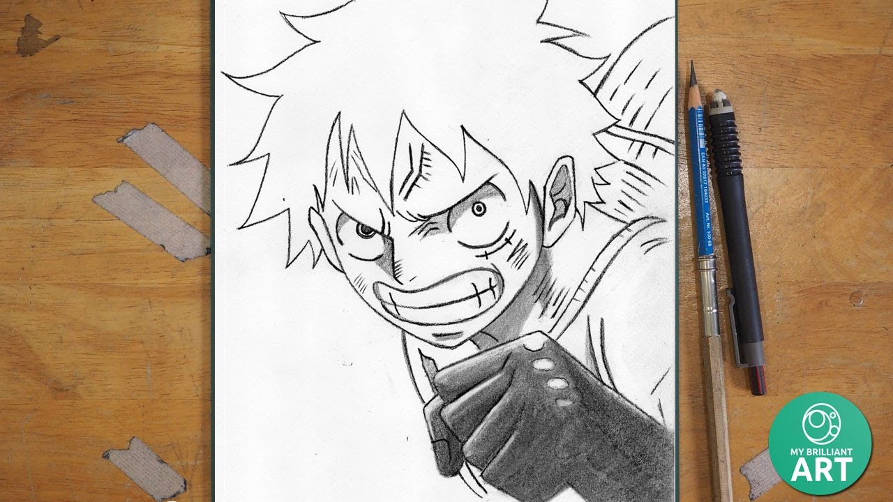 How to Draw Luffy with Haki – Epic One Piece Drawing Tutorial! 🏴‍☠️ ...