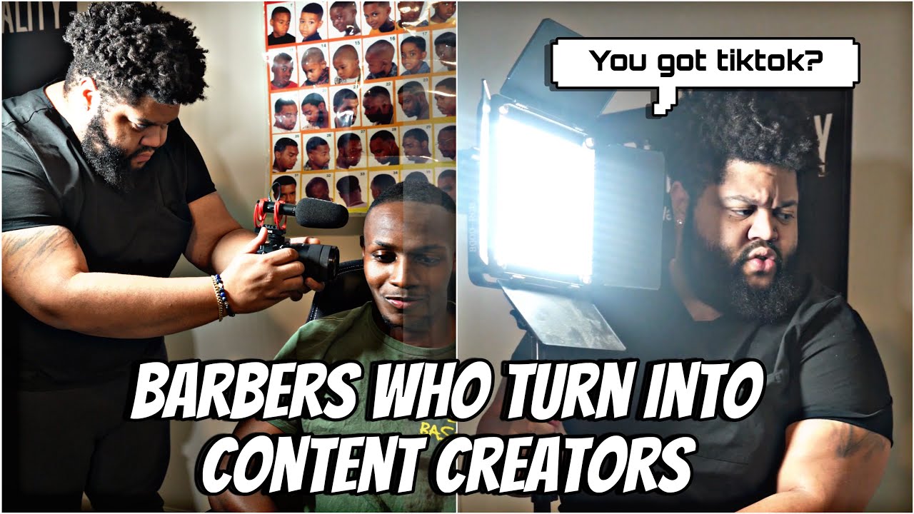 When Your Barber Wants To Be A Content Creator @TheeBlackBadger - YouTube