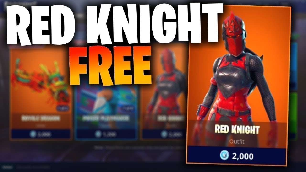 RED KNIGHT SKIN IN FORTNITE ITEM SHOP - YouTube