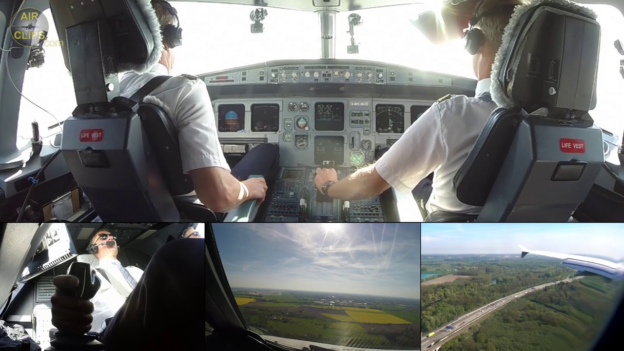 SIX Retard Callouts: Lufthansa A320 SOFTEST EVER Landing in Munich ...