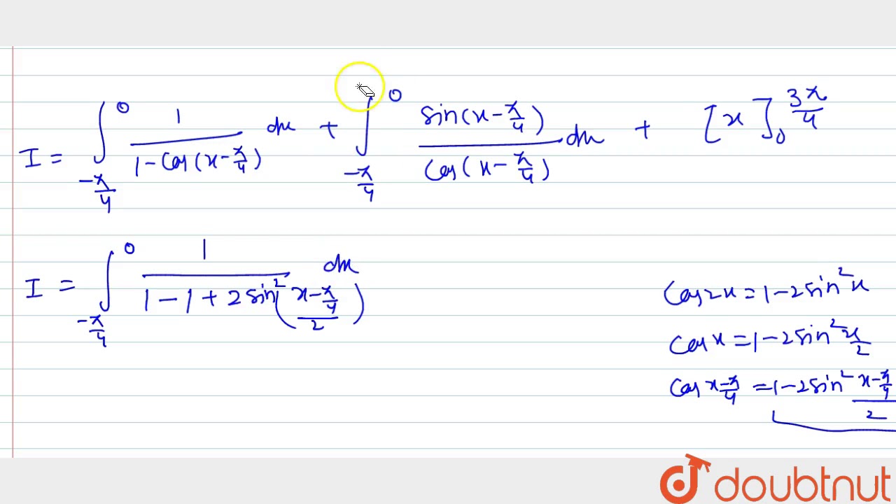 Evaluate int pi 4 3pi 4 sqrt 2 1 sin x pi 4 sqrt 2 cos evaluate-int-pi-4-3pi-4-sqrt-2-1-sin-x-pi-4-sqrt-2-cos