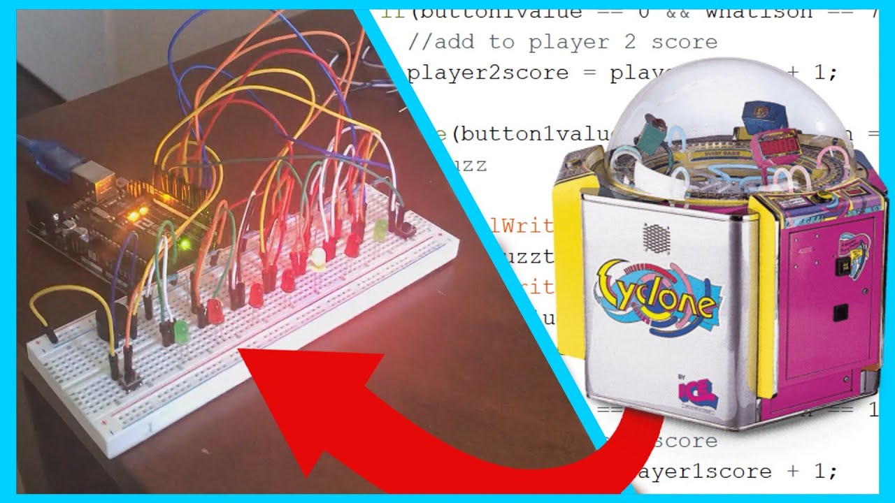 DIY arcade game (arduino) - YouTube