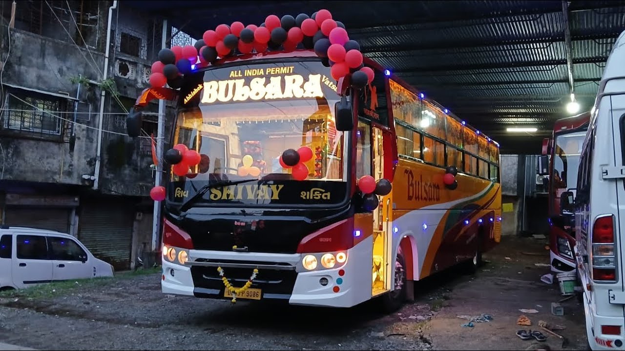 Luxury bus renovation and modification by new Krishna coach - YouTube