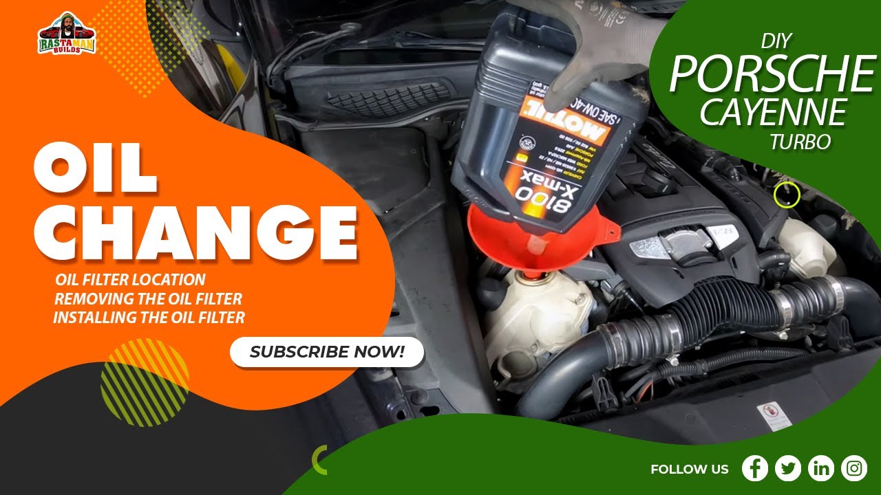 Oil Change. Porsche Cayenne Turbo. DIY. - YouTube