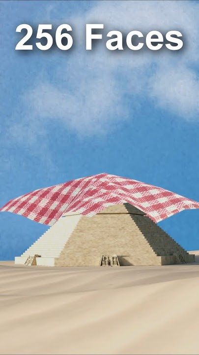 3d cloth simulation vs Real Life || PyramidVersion Blender Minecraft ...