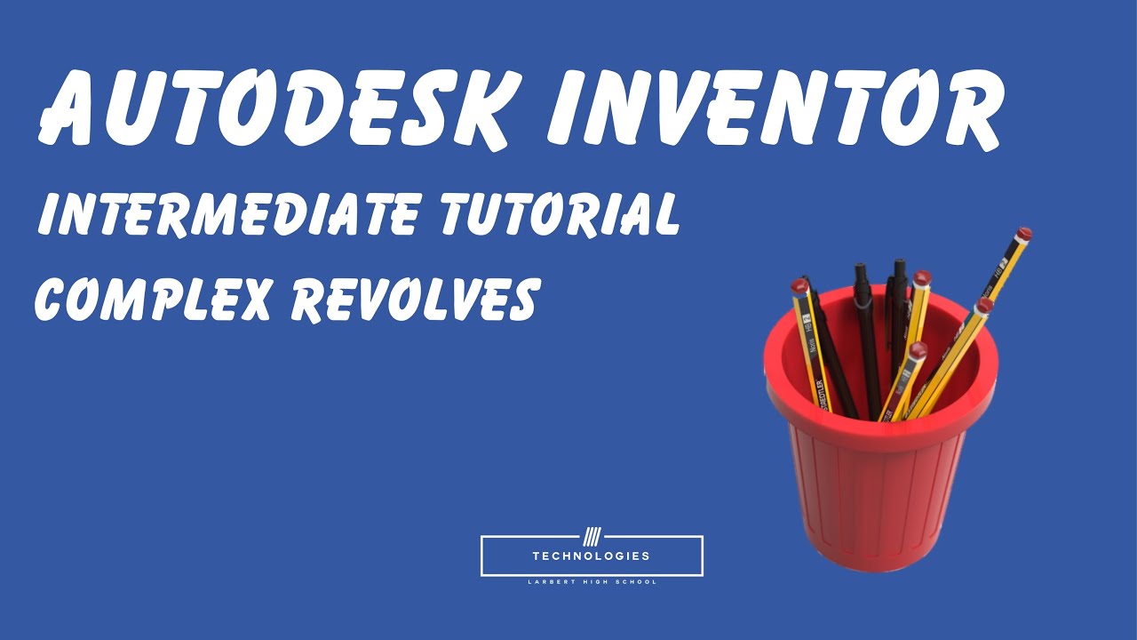 Autodesk inventor Tutorial - Intermediate - Complex Revolve - YouTube