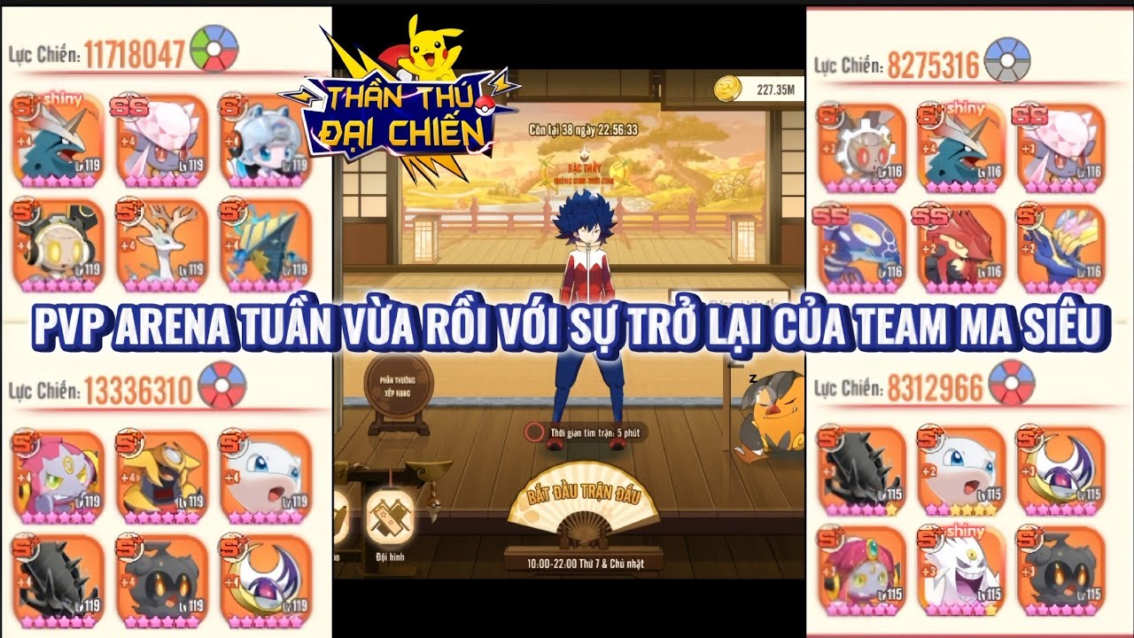 Thần Thú Đại Chiến - PvP Arena tuần qua : Với sự trở lại của Team Ma ...