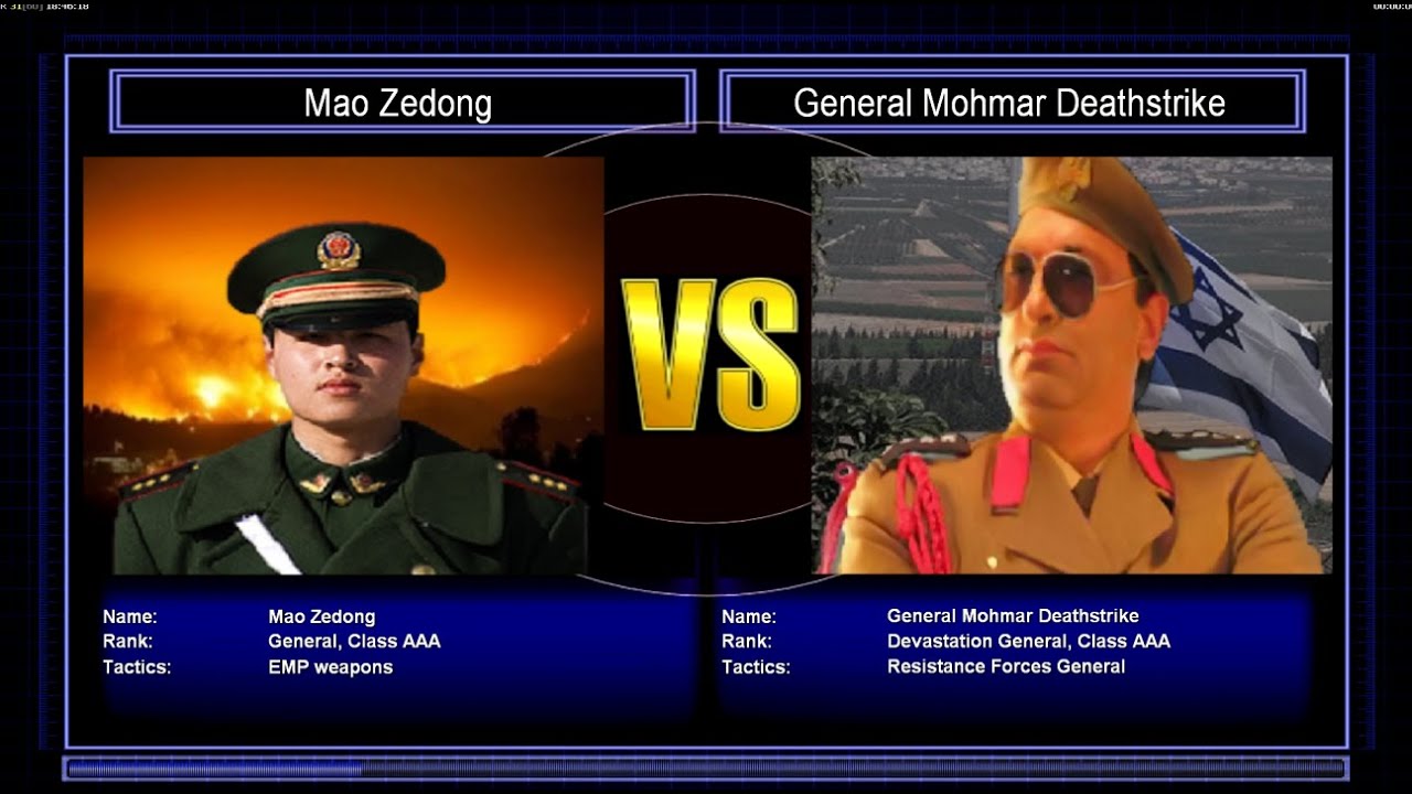C&C General Zero Hour Reborn Mod Mao Zedong VS General Mohmar ...