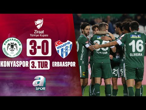 Konyaspor 3-0 Erbaaspor MAÇ ÖZETİ  (Ziraat Türkiye Kupası 3. Tur Maç) / 02.11.2023