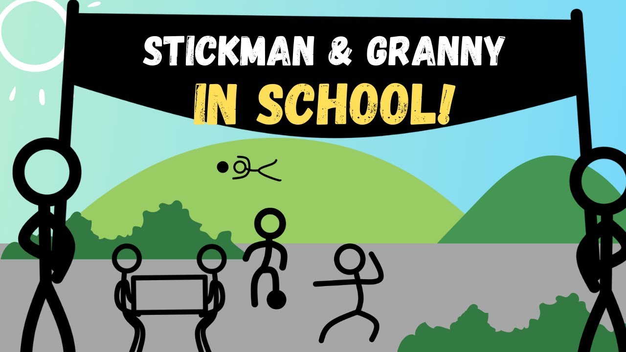 STICKMAN ANIMATION | Stickman and Granny | Stickman in School |by Jaden ...