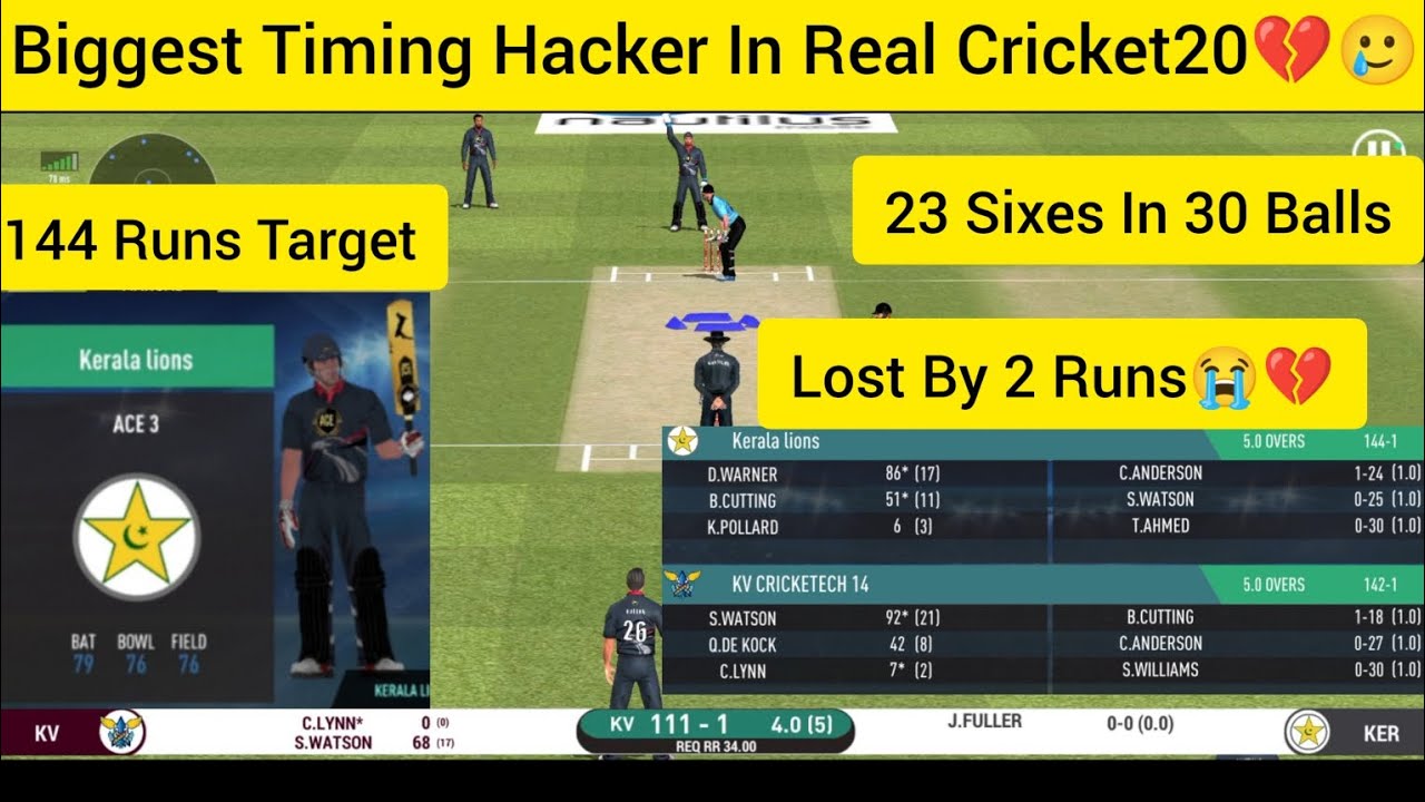 Ace 3 Player Timing Hack In Real Cricket20💔 || Real Cricket 20 Dream Team Gameplay #rc20 # ...