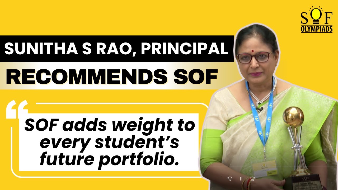 Ms. Sunitha S Rao, Principal of Delhi Public School, Hyderabad at SOF Annual Function # ...
