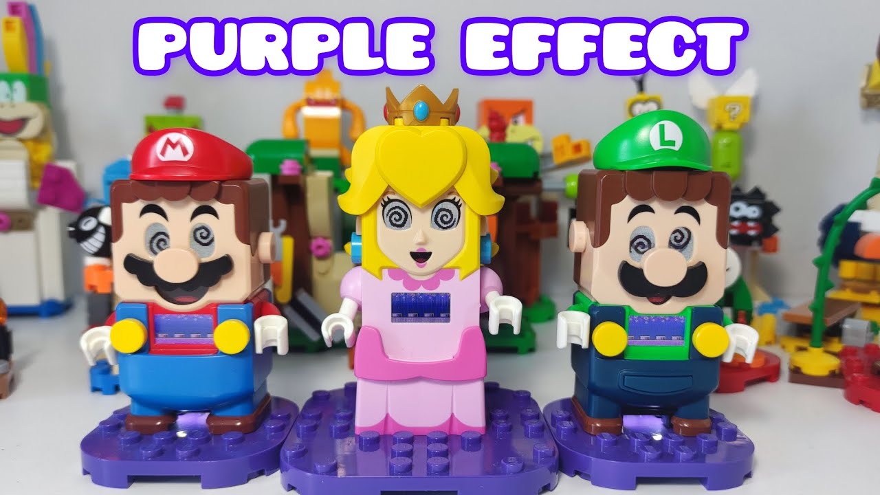 How do Lego Super Mario, Luigi and Princess Peach react to the color ...
