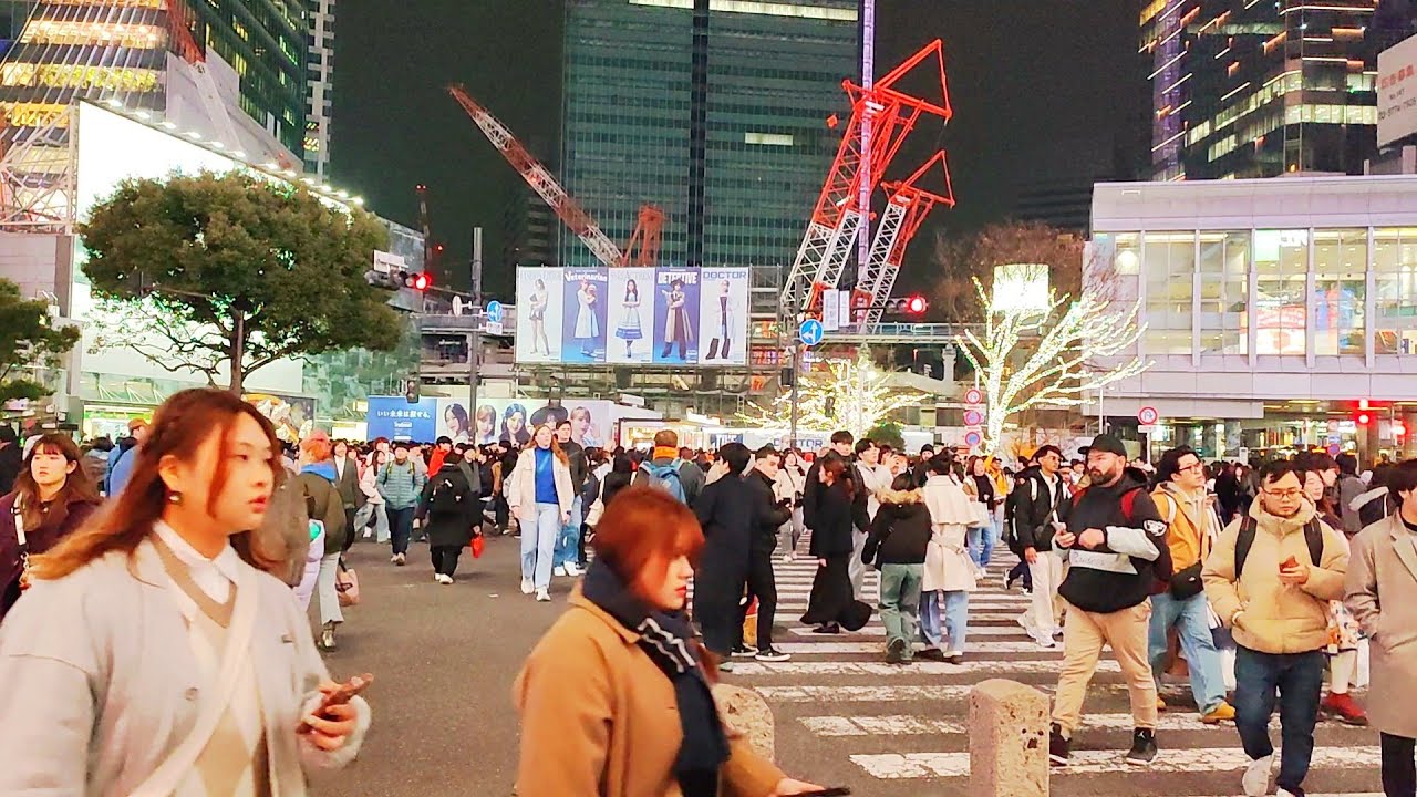 Winter Night Walk in Shibuya. Tokyo, Japan. January, 2024 - YouTube