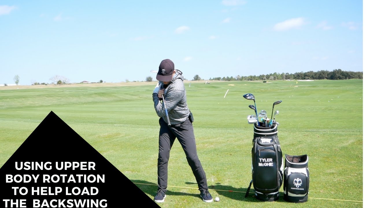 USING UPPER BODY ROTATION TO LOAD BACKSWING - YouTube