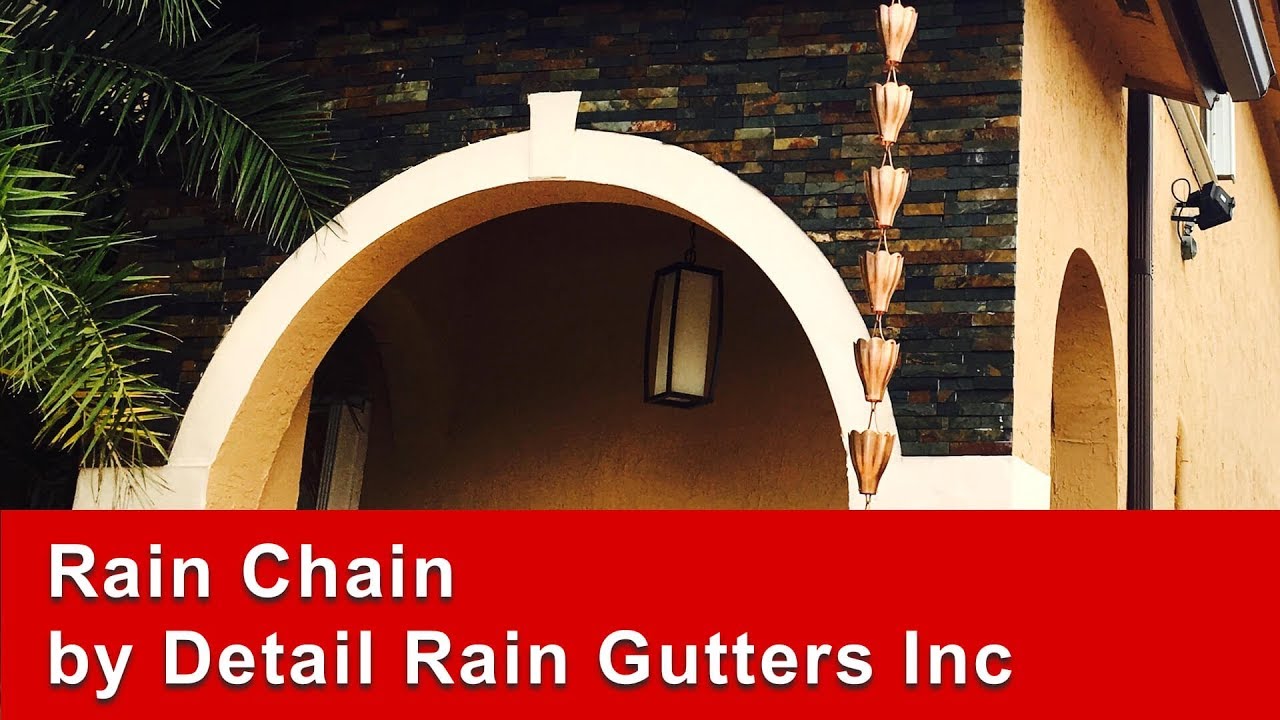 Rain Gutter Chains by Detail Rain Gutters - YouTube