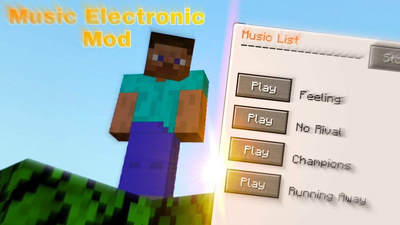 J'ai Crée Music Electronic Mod sur Minecraft! - YouTube