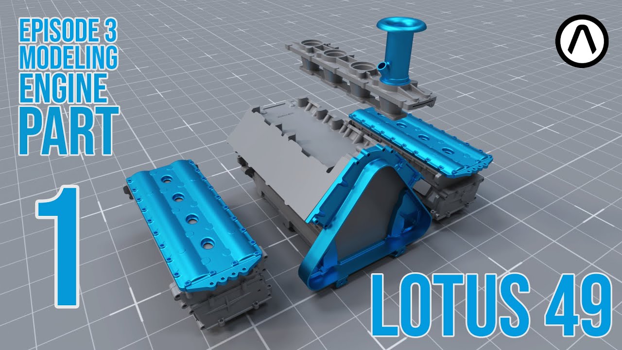 Project Lotus49 - Ep3 - Modeling - Engine - Part 1 - YouTube