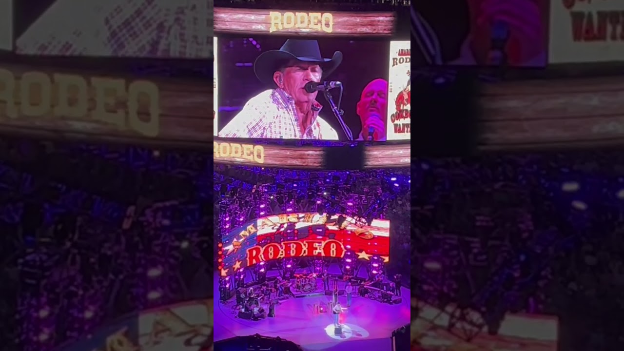 George Strait at Rodeo Houston singing Amarillo by Morning NRG Stadium ...