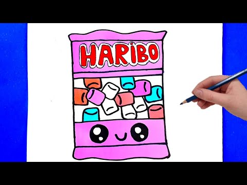 Sevimli Haribo Çizimi - Kolay Çizimler - Sevimli Resim Çizimleri