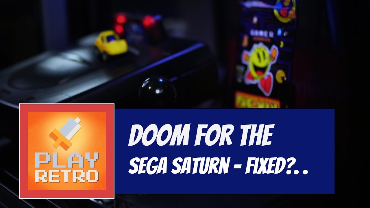 Doom for Sega Saturn FIXED?! A quick look on a Real Sega Saturn and MiSTer - YouTube
