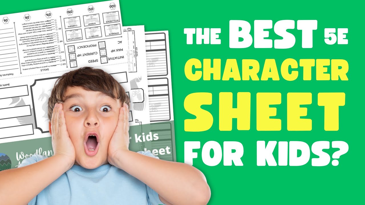 The Best Kids' D&D Character Sheet Ever?!?! - YouTube