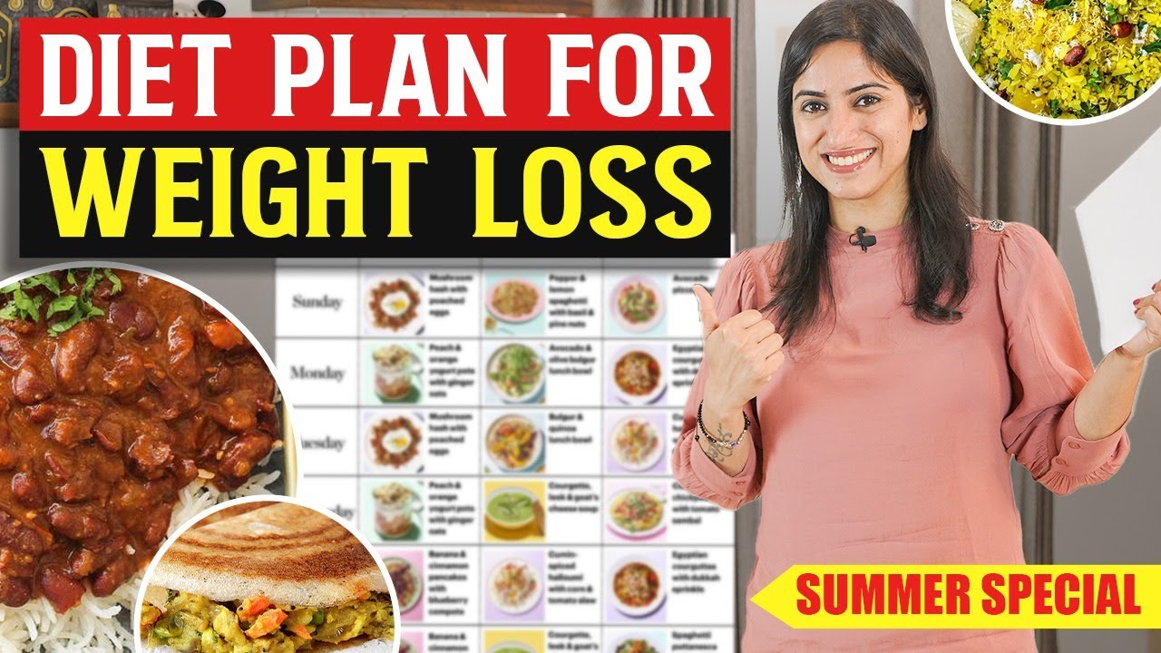 Weight Loss Diet Plan In Hindi Summer Special By Gunjanshouts Youtube