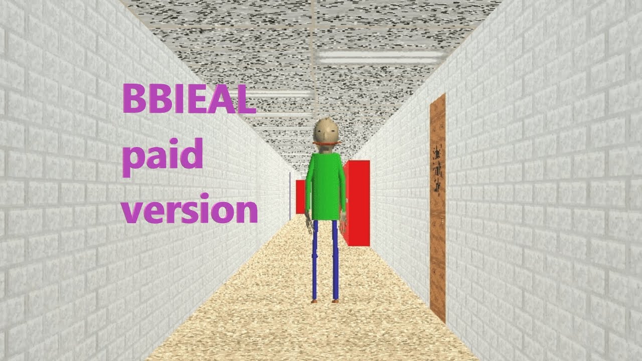 BBIEAL paid version (baldi's basics mod) - YouTube