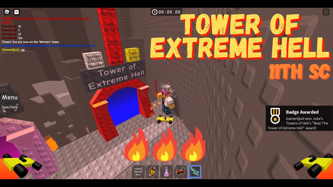 Tower of Extreme Hell (ToEH) | JToH 11th SC Completion - YouTube