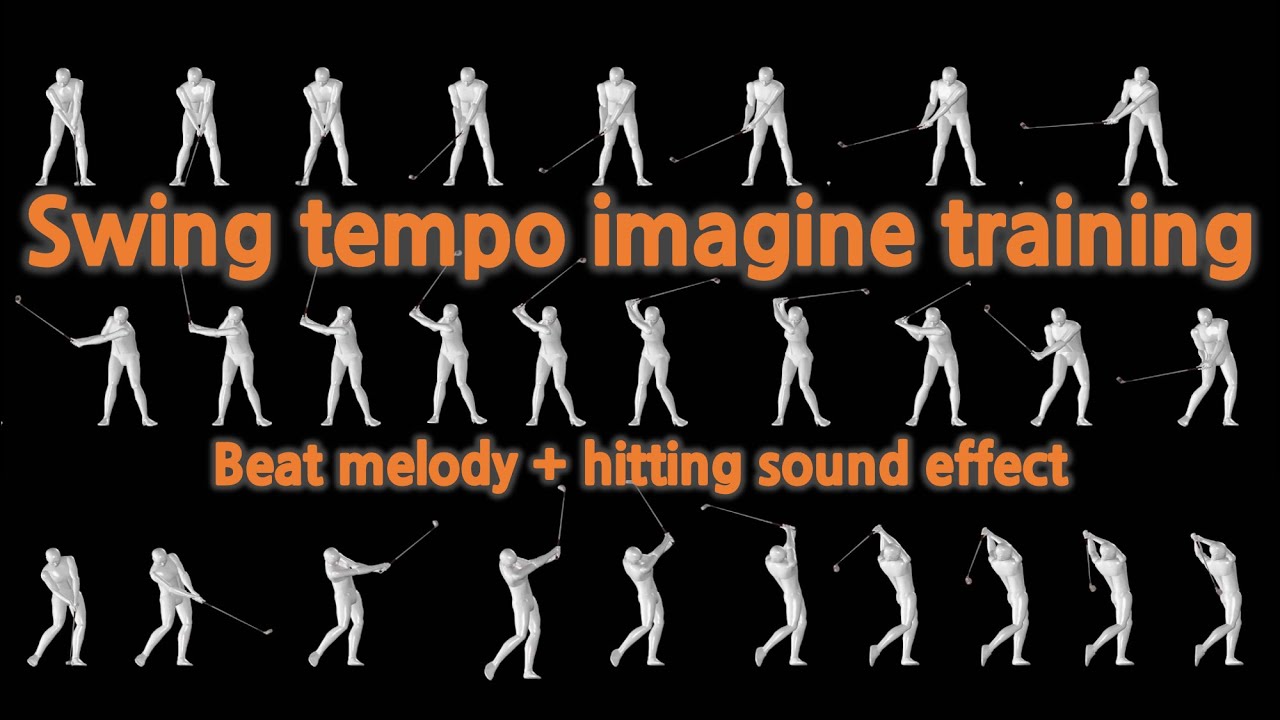 ⛳🏒 Golf Swing imagine training l beat melody + hitting sound effect ...