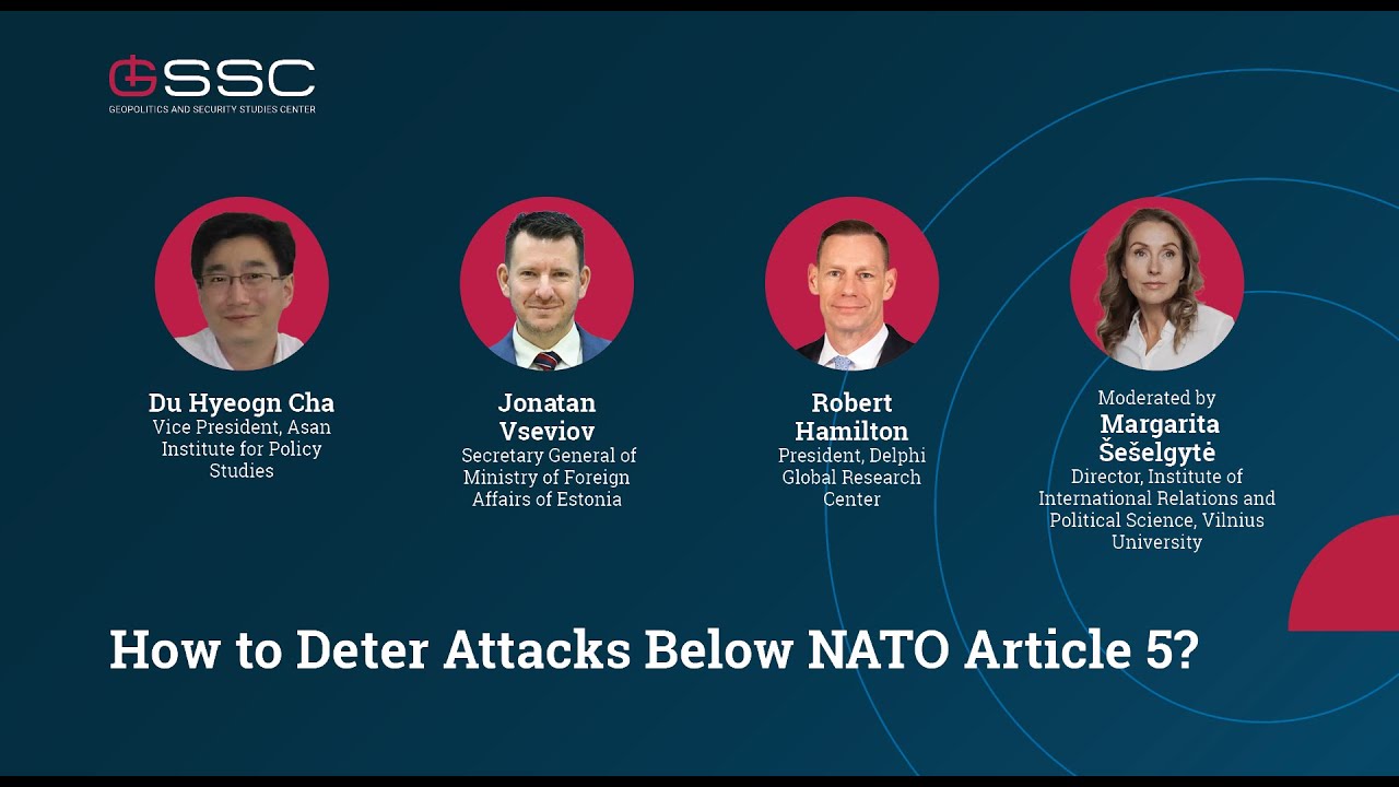Panel V | How to Deter Attacks Below NATO Article 5?🛡️ - YouTube