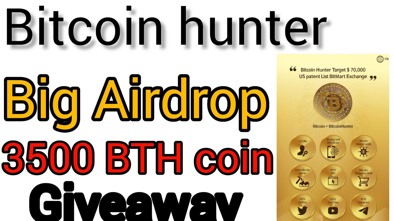bitcoin hunter airdrop announcement📢 - YouTube