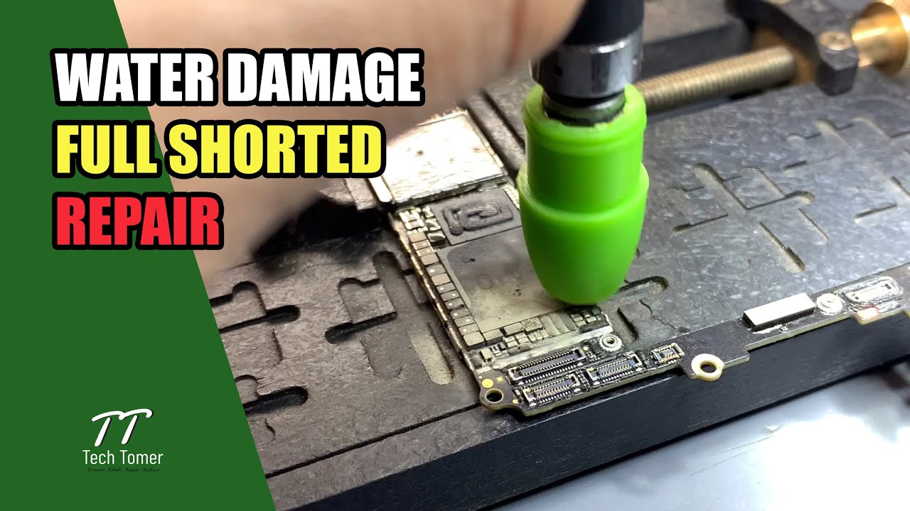 iPhone 7 Plus Water Damage / No Power Full Shorted Repair Tutorial | Tech Tomer - YouTube