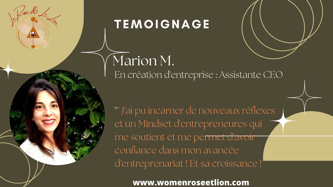 Témoignage Marion M. Women Rose & Lion - YouTube