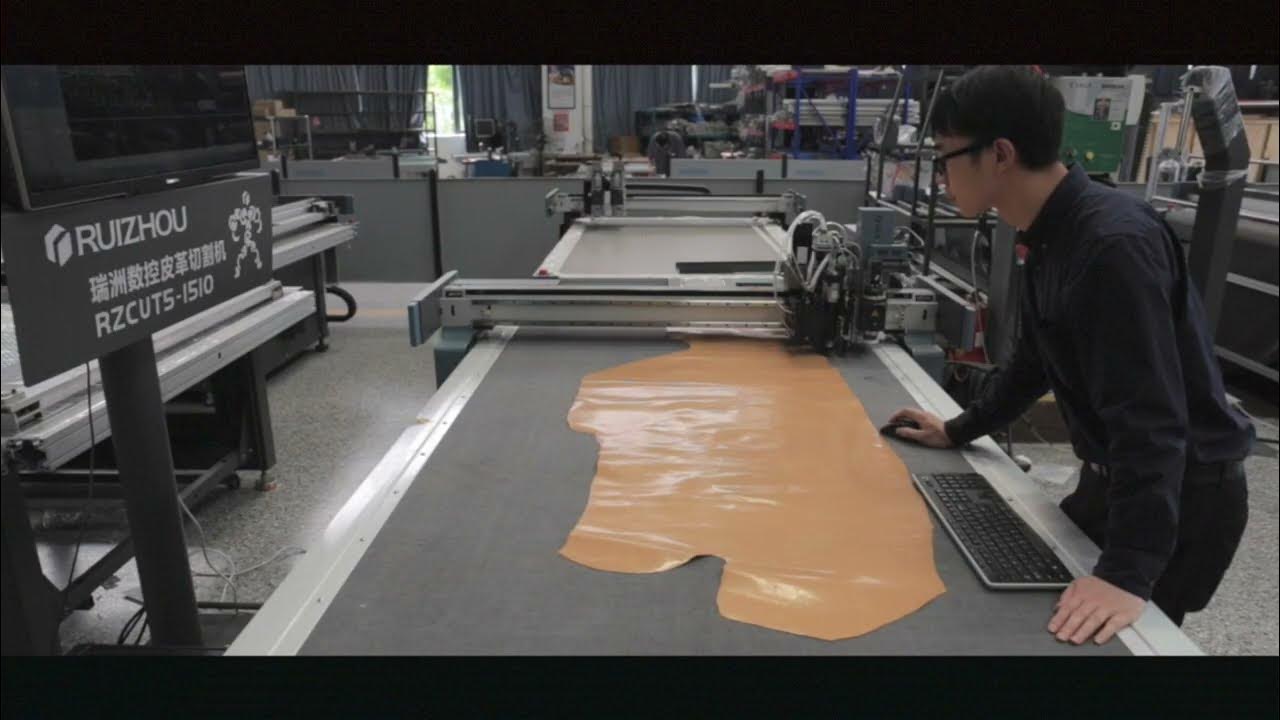RUIZHOU CNC Leather Cutting Machine For Sample Room 1510 - YouTube