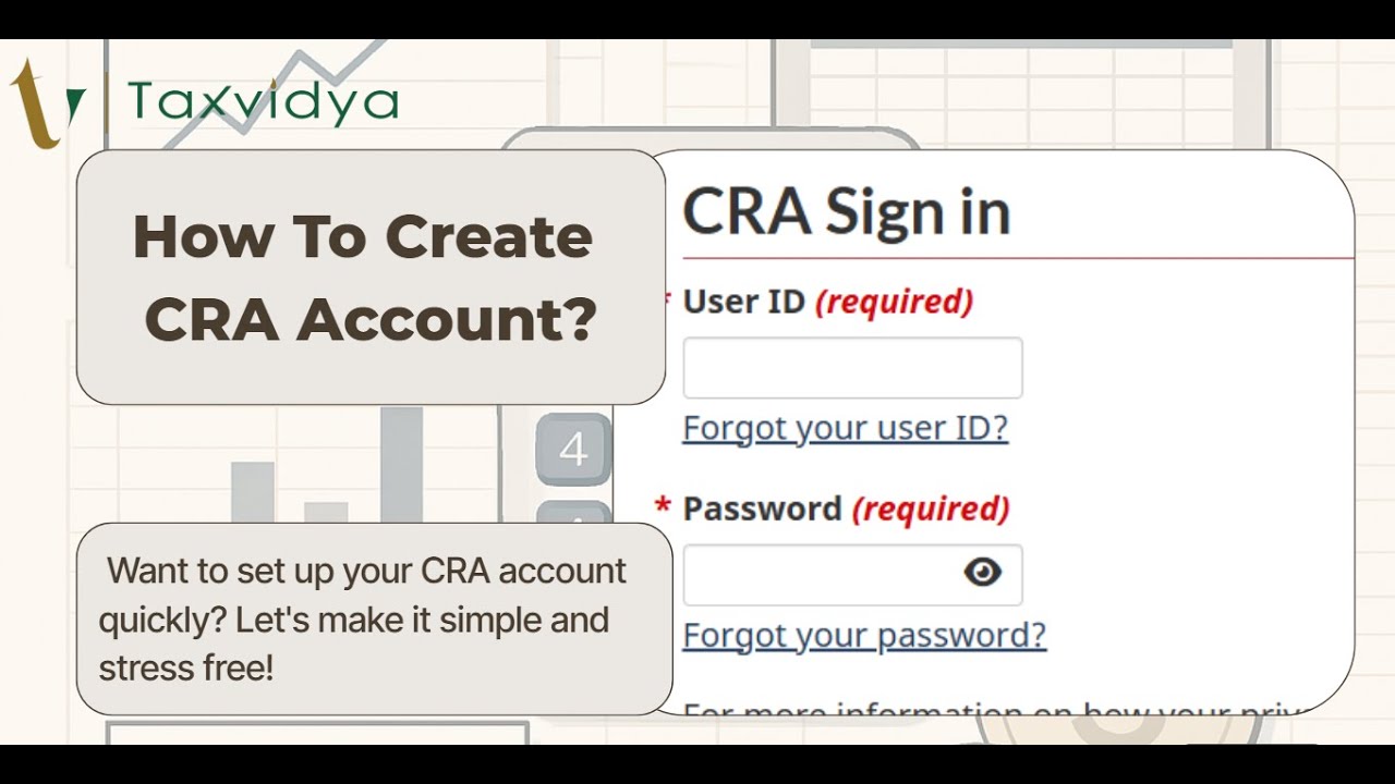 How to create CRA Account | Step-by-Step Guidance - YouTube