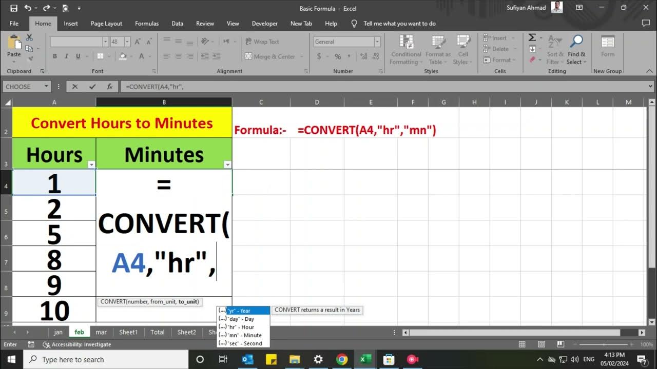 Convert Formula to Values in Excel | How to Convert Measurements in Excel-Excel Convert Formula ...