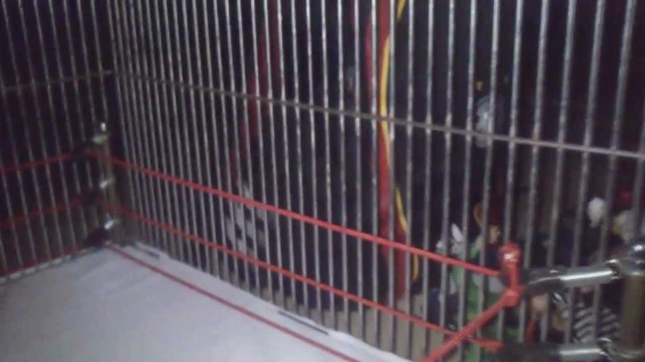 Homemade Steel Cage & Hell in a Cell (Real Scale Ring) - YouTube