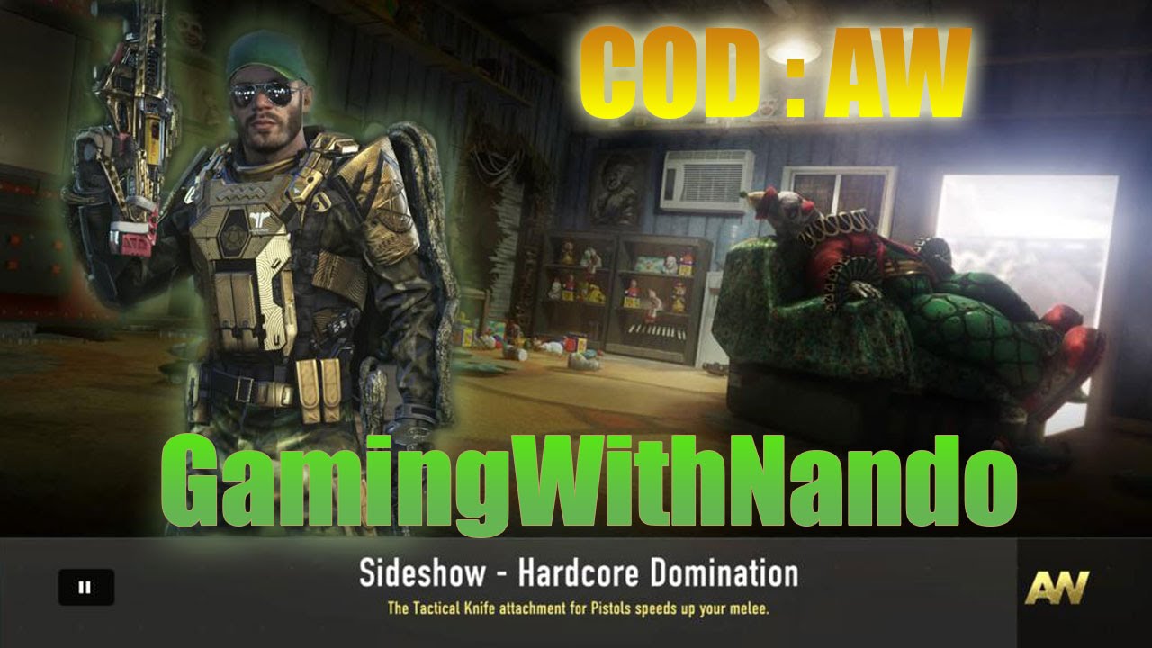 Advanced Warfare : Sideshow HC Domination AE4 Shocker Elite - YouTube