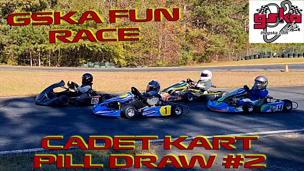 GSKA Fun Race Cadet Kart - Pill Draw #2 Z-Force Reverse Layout - YouTube