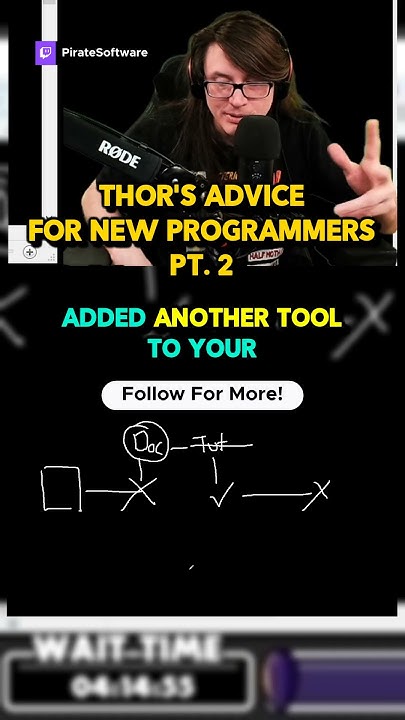 TIPS FOR NEW PROGRAMMERS (PART 2) #piratesoftware - YouTube