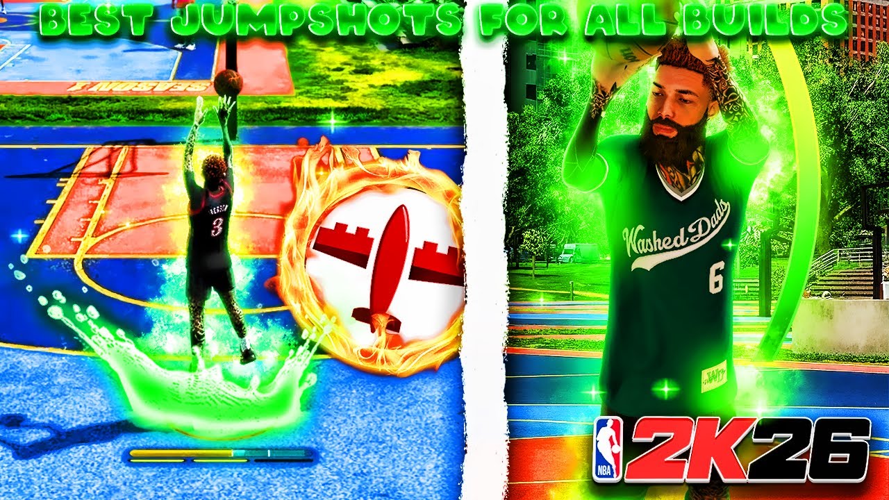 BEST JUMPSHOTS FOR ALL BUILDS ON NBA 2K26! BEST GREEN WINDOW BOOSTING JUMPSHOTS FOR ALL BUILDS ...
