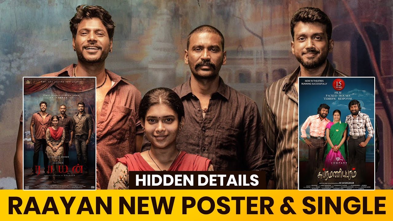 Raayan First Single Poster 🔥 Copy Cat 😂 Hidden Details 💥 Dhaush | Ar ...