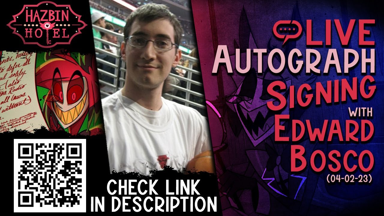 Edward Bosco | Hazbin Hotel | Q&A and Autographs (04-02-23) - YouTube