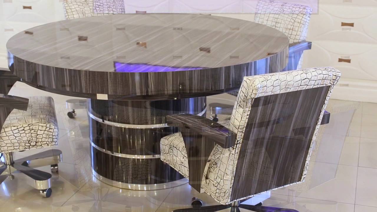 Pharaoh USA - King Tut Round Poker Table - YouTube